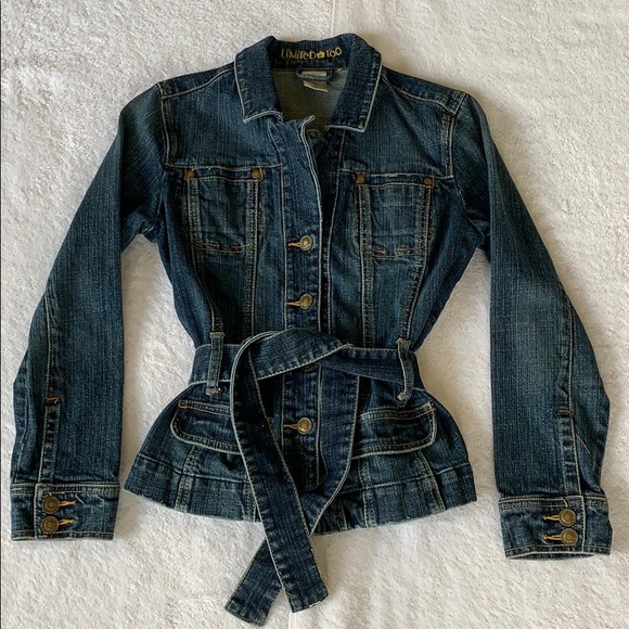 Limited Too | Jackets & Coats | Limited Too Belted Denim Jean Jacket ...